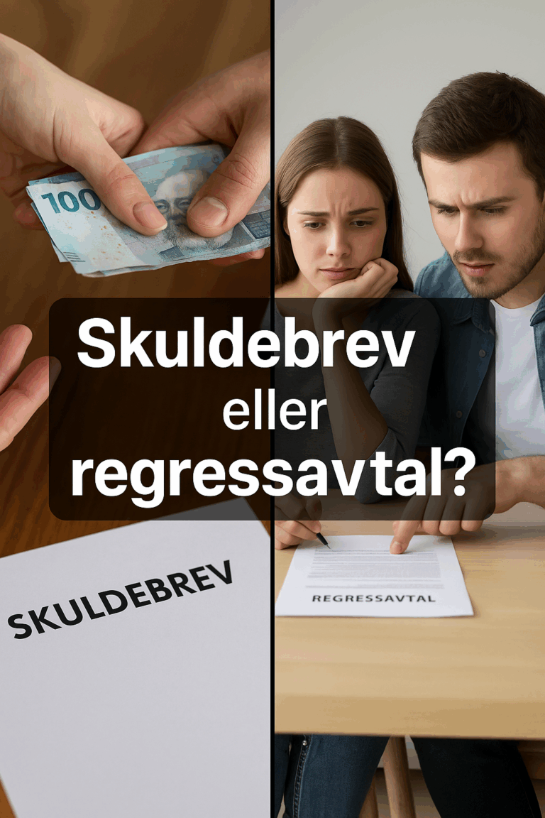 Skuldebrev eller regressavtal – vad är skillnaden? - Justiflex | Juristbyrå